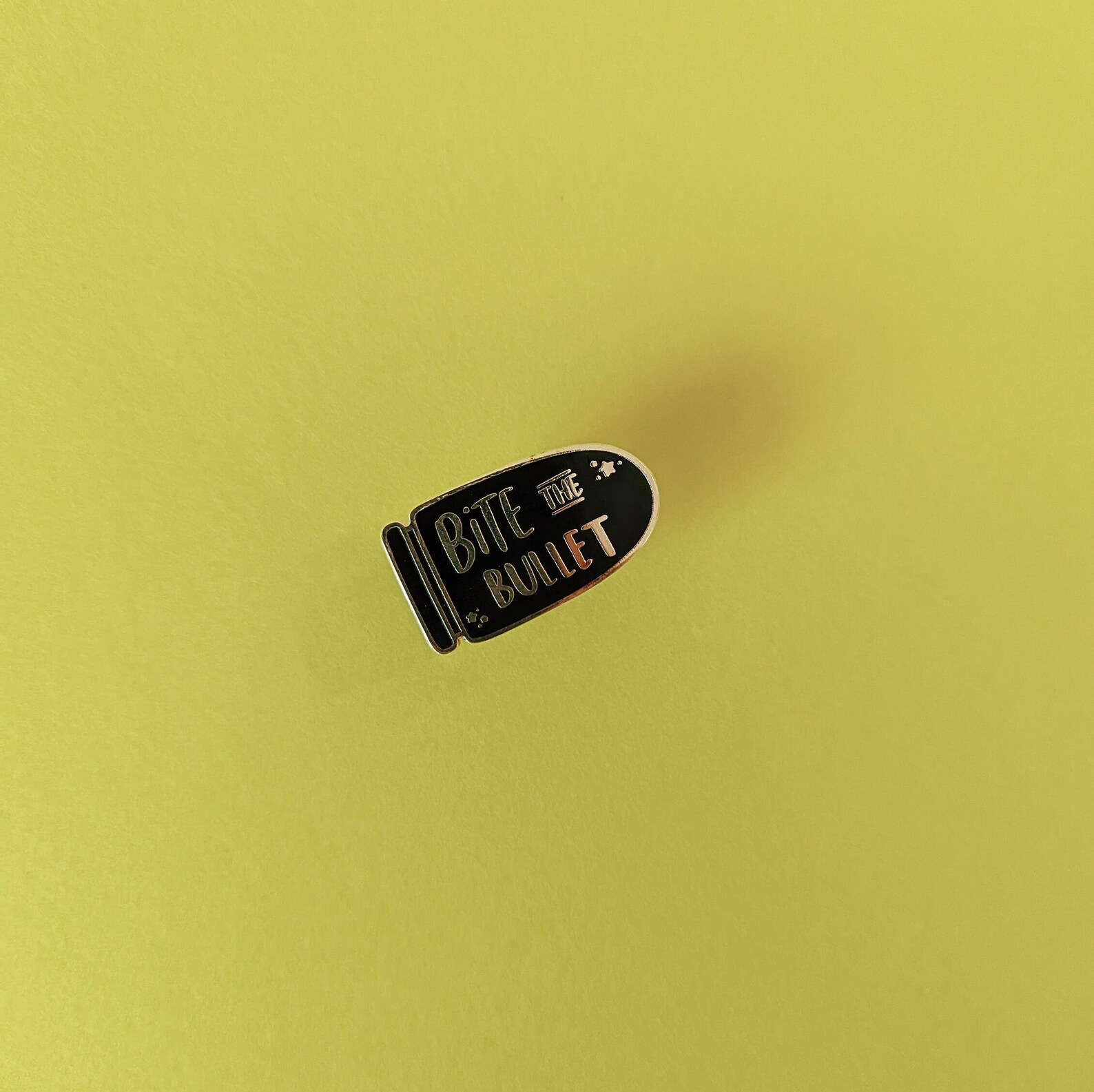 Bite the Bullet Enamel Pin Motivational Enamel Pin | Etsy