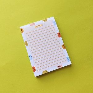 Smiling A6 Notepad | to Do List | Memo Pad | A6 Checklist | Cute ...