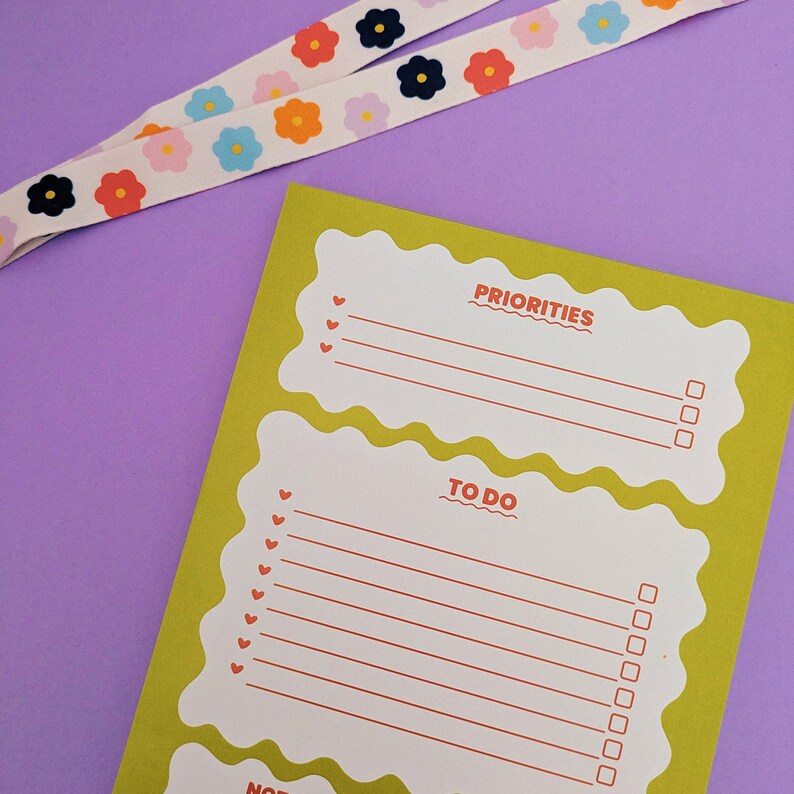 A5 Sage to Do List Notepad, Cute Stationery, Weekly Planner, Motivation ...