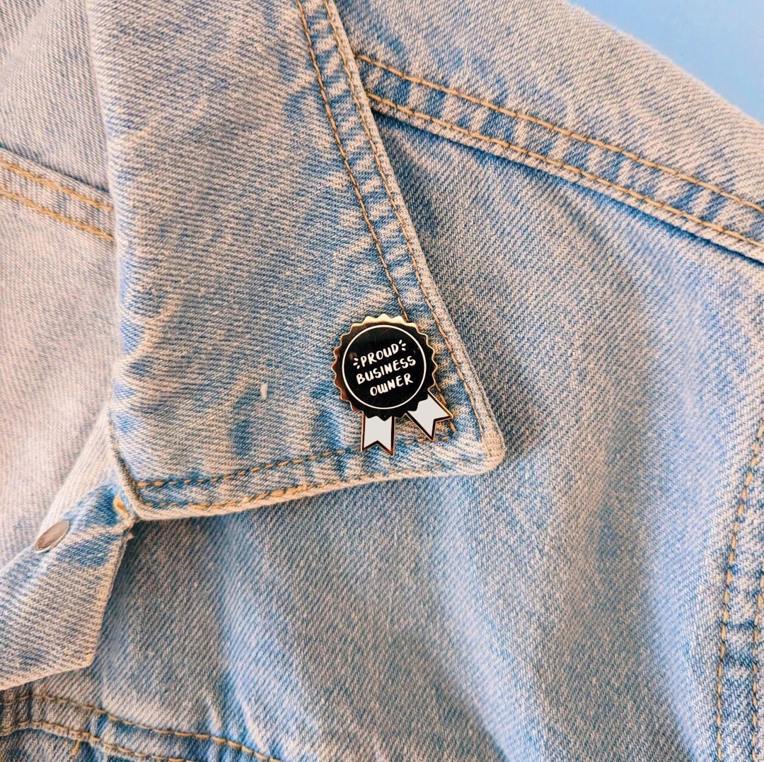 Proud Business Owner Enamel Pin, Business Owner Gift, New Business ...