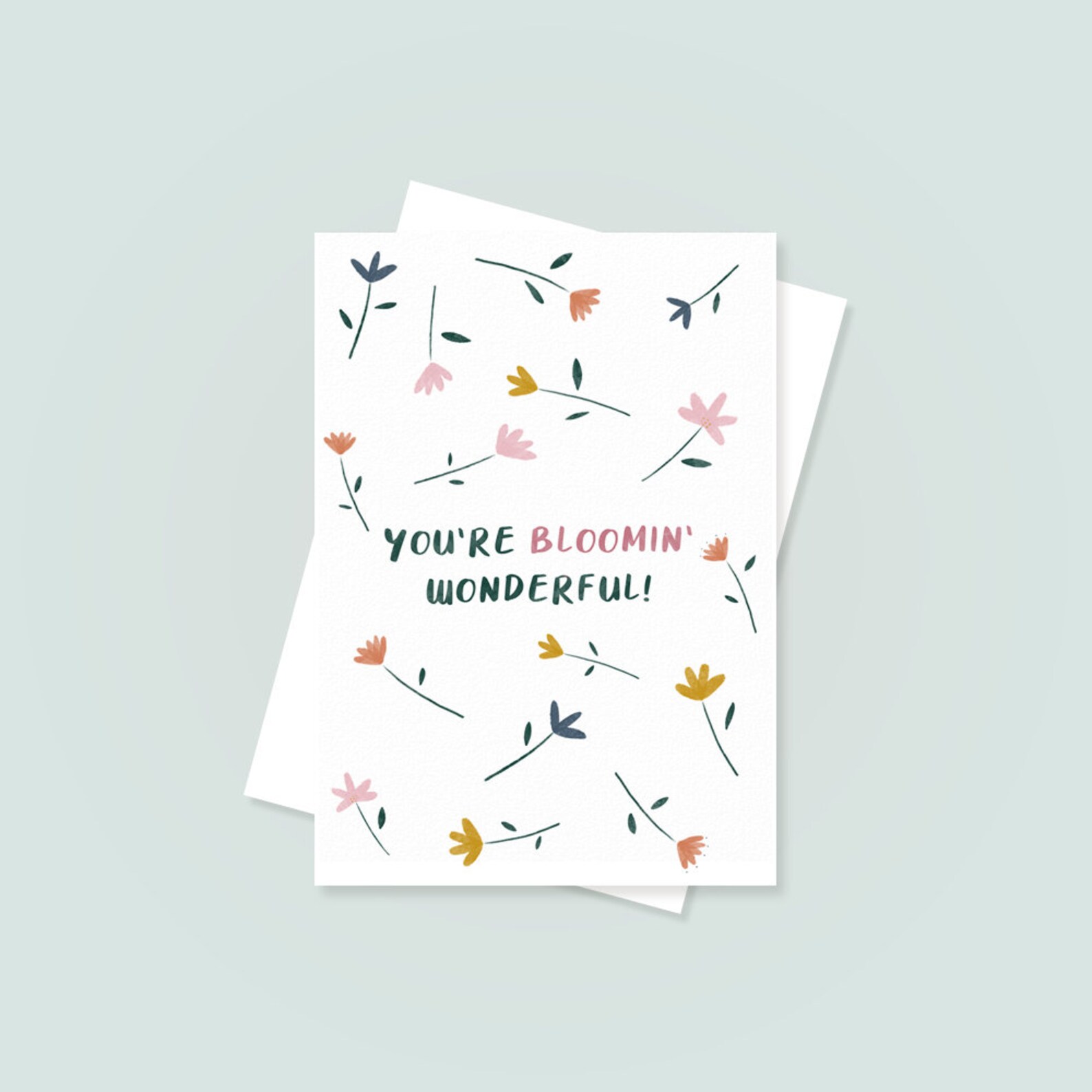 You're Bloomin' Wonderful Greetings Card Friend - Etsy