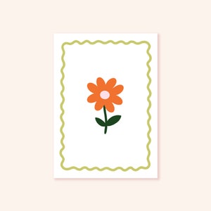 A6 Mini Floral Print Set, Flower Print, Cute Prints, Mini Art Prints ...