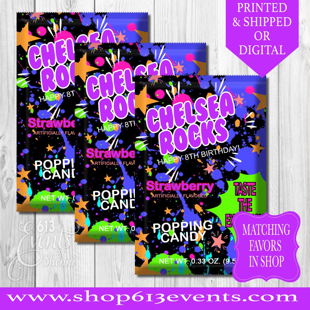 Glow Party Favors- Glow Pop Rocks- Neon Pop Rocks- Glow Birthday-glow ...