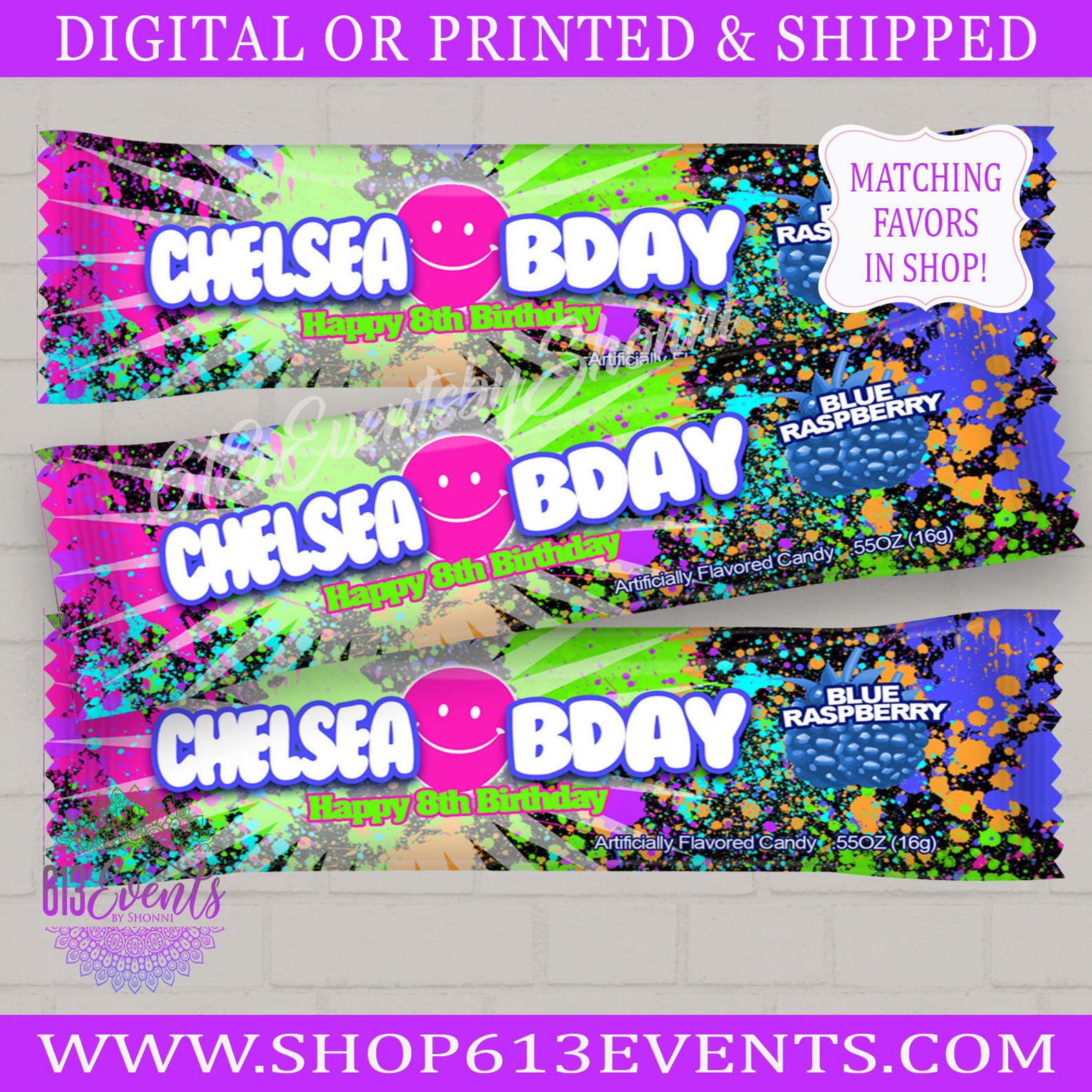 Glow Party Favors Glow Water Labels Neon Labels Glow | Etsy