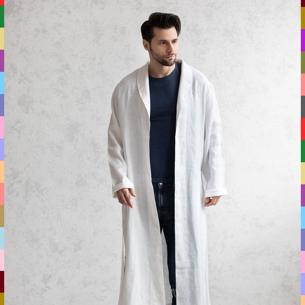 Linen Duster Coat - Etsy