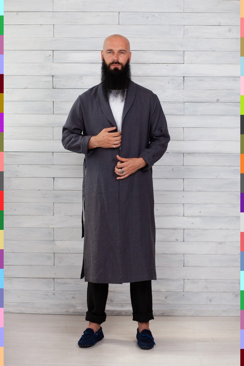 100% Pure Linen italy. Linen Men Coat. Flax Man Jacket. - Etsy