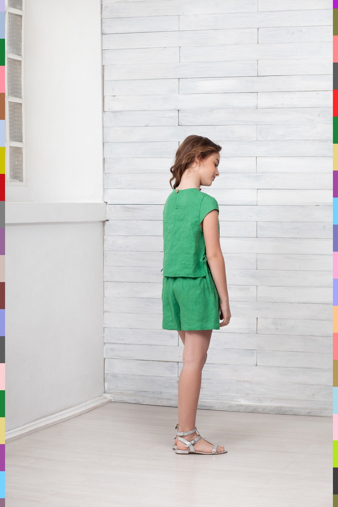 Green Kids Top. Sleeveless Girls Top. Summer Kids T-shirt. - Etsy