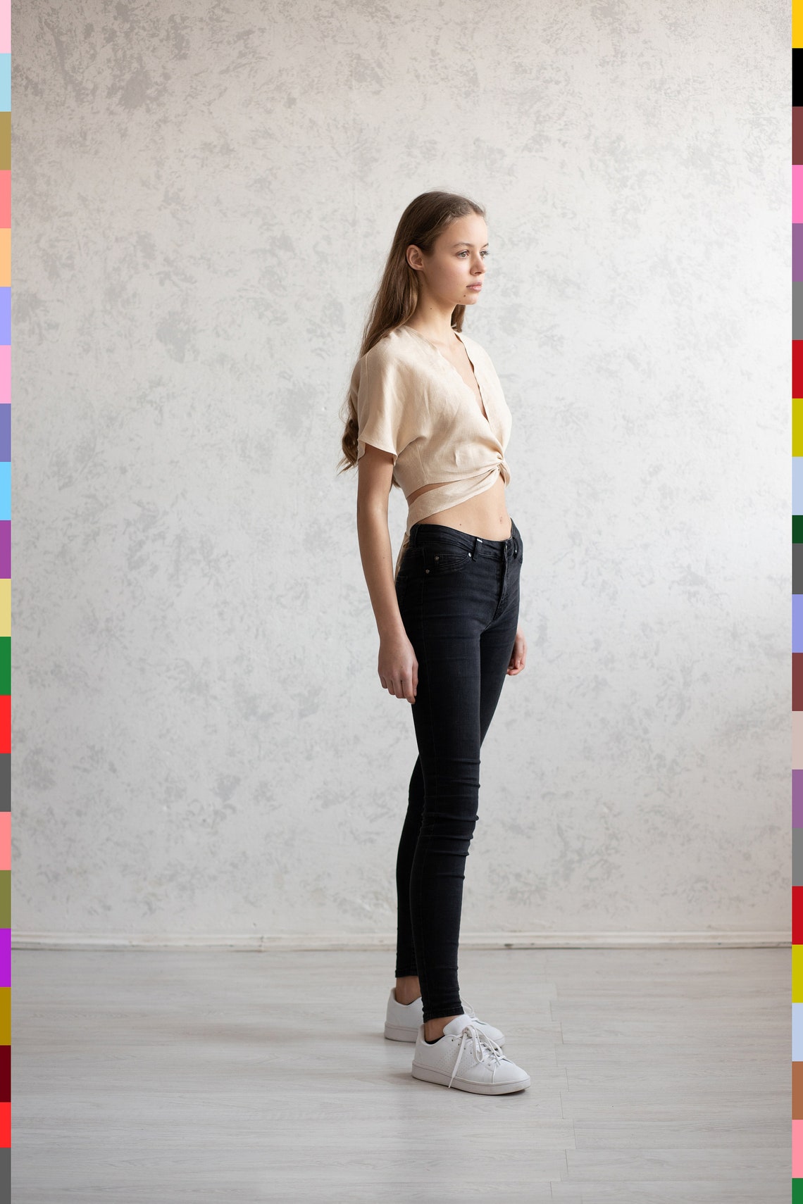 Summer Top. Bestseller Tops. Linen Wrap Top. Crop Top. Summer | Etsy