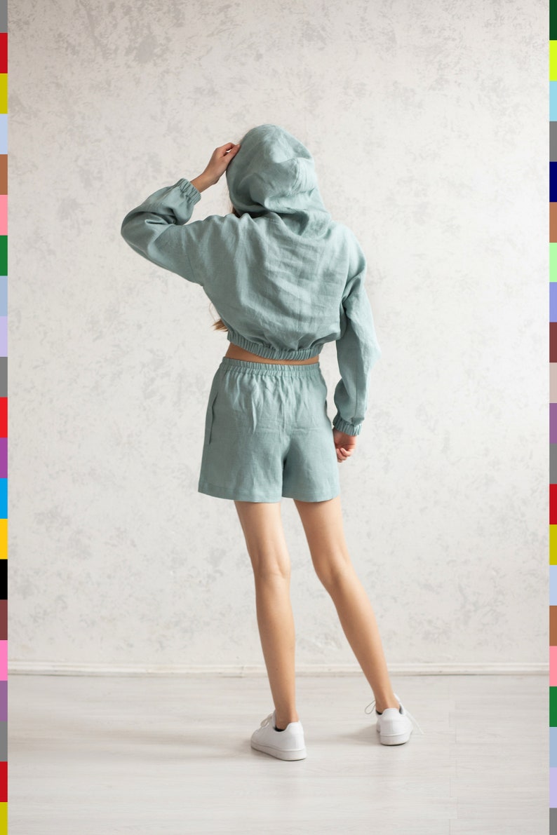 Linen Fitness Set - Linen Activewear - Sport Suit Women - Linen Sports ...