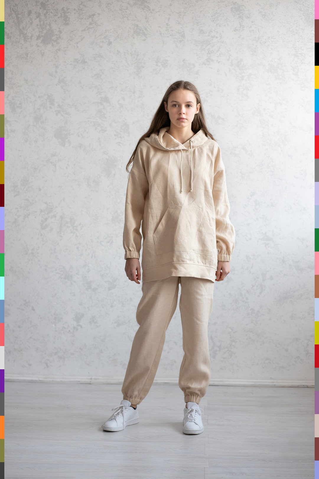 Linen Fitness Set - Linen Activewear - Sport Suit Women - Linen Sports ...