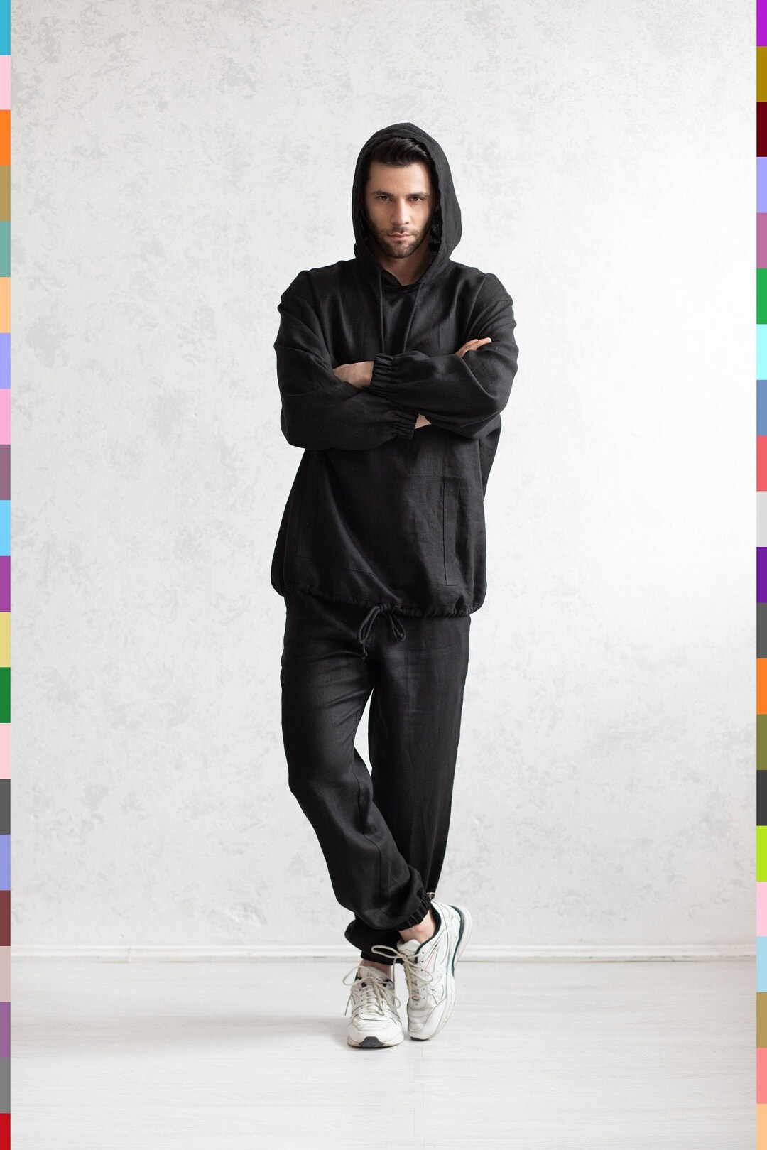 Linen Fitness Set. Linen Activewear. Sport Suit Men. Linen Sports Set ...