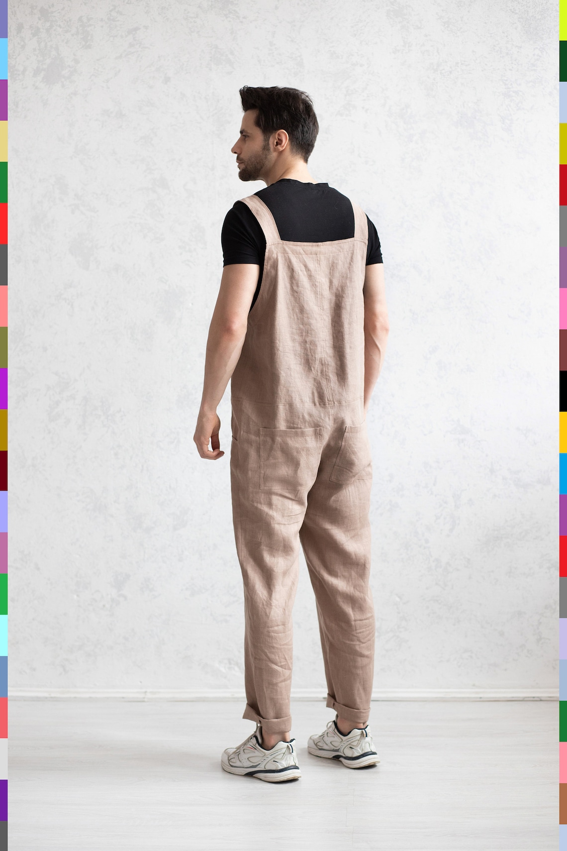 Linen Men Jumpsuit. Linen Men Romper. Men's Jumper. Linen - Etsy