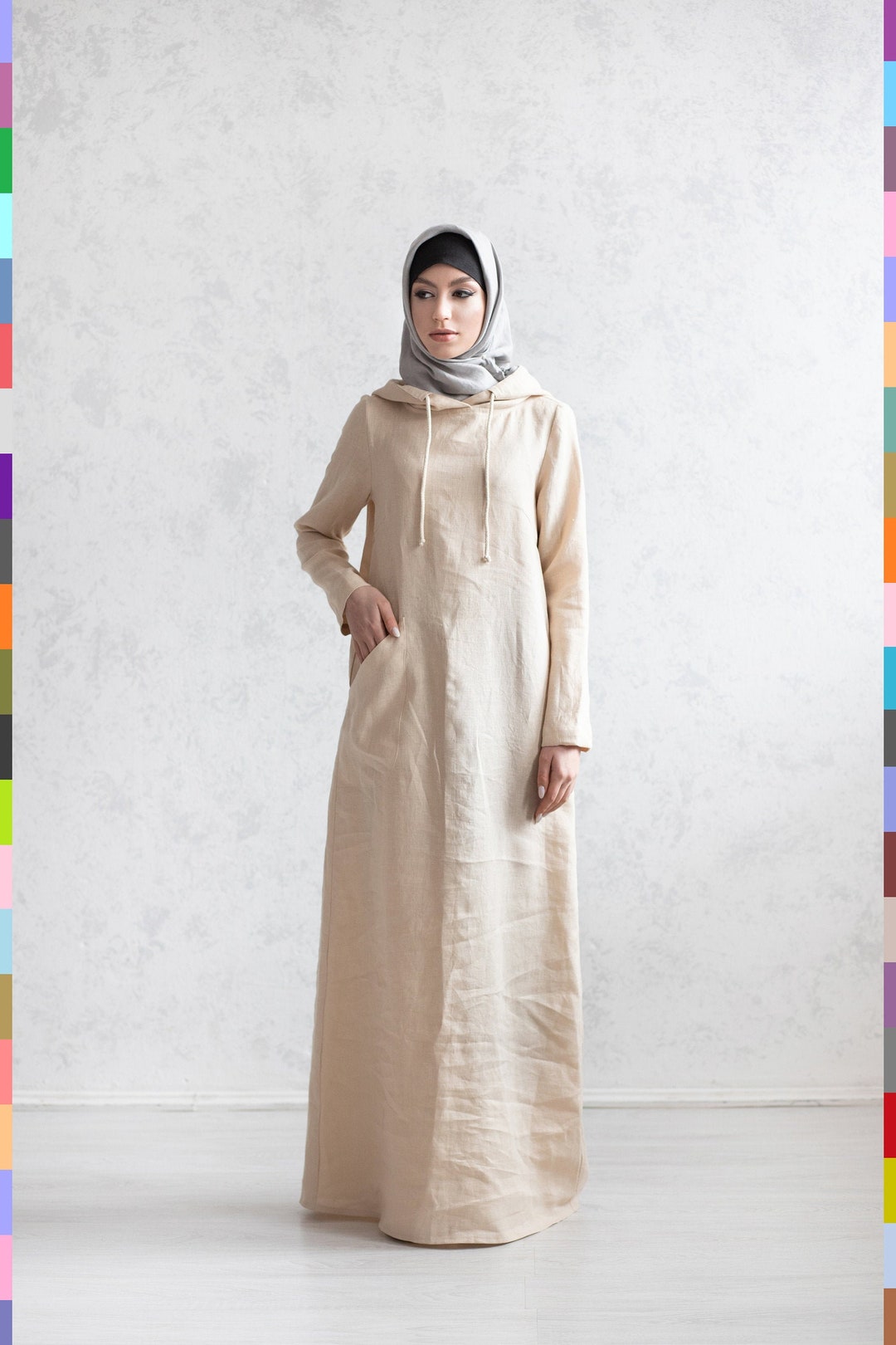Linen Jilbabs. Linen Jilabs. Sand Abaya. Muslim Dress. Islamic Coats ...