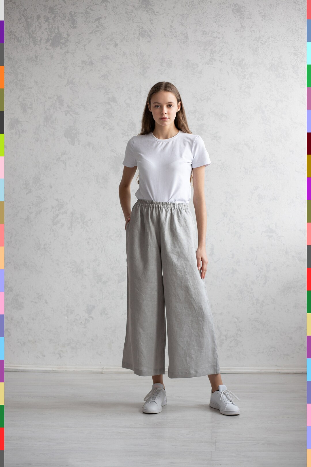Summer Linen Pants. Wide Women Pants. Beach Pants. Female Trousers ...