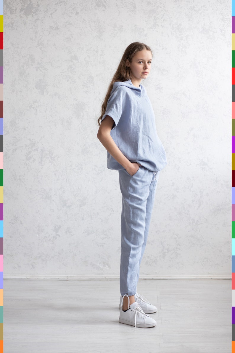 Linen Fitness Set. Linen Activewear. Sport Suit Women. Linen | Etsy