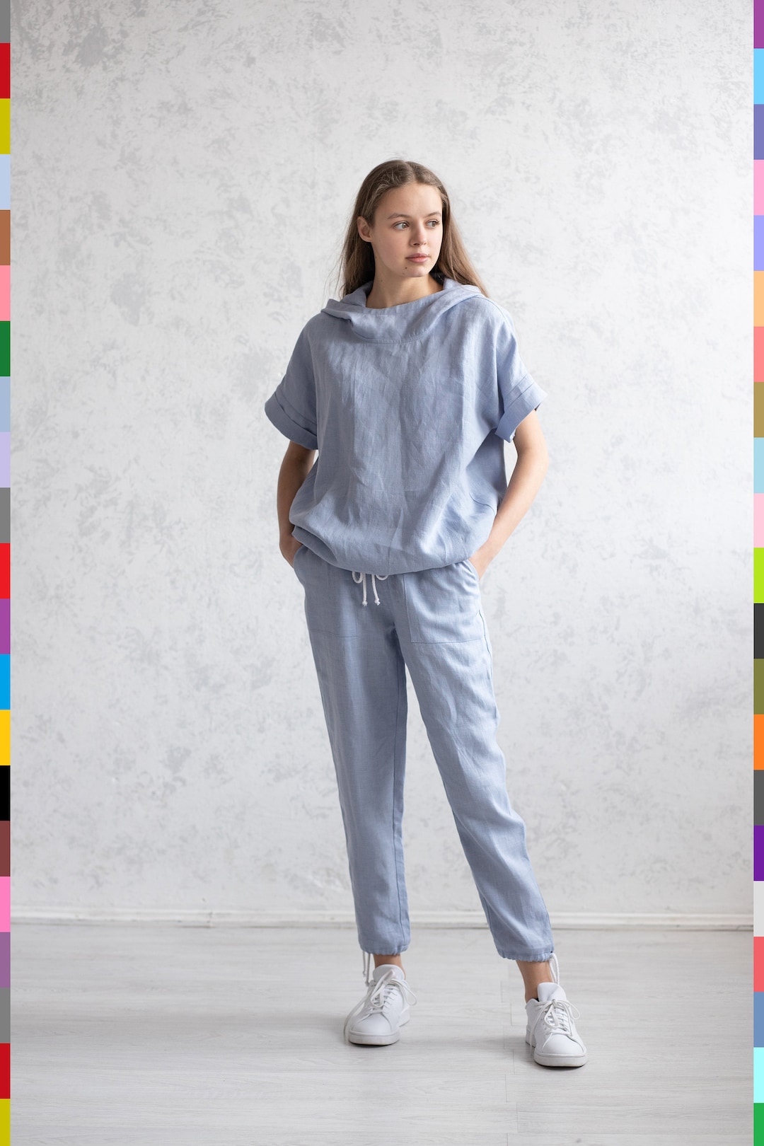 Linen Fitness Set. Linen Activewear. Sport Suit Women. Linen Sports Set ...