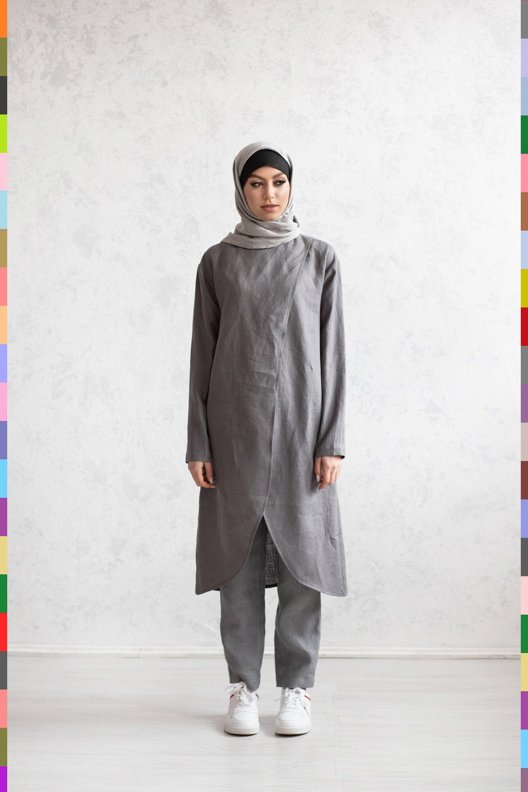 Linen Jilbab. Jilabs for Women. Muslim Abaya. Islamic Tunica. Muslim ...