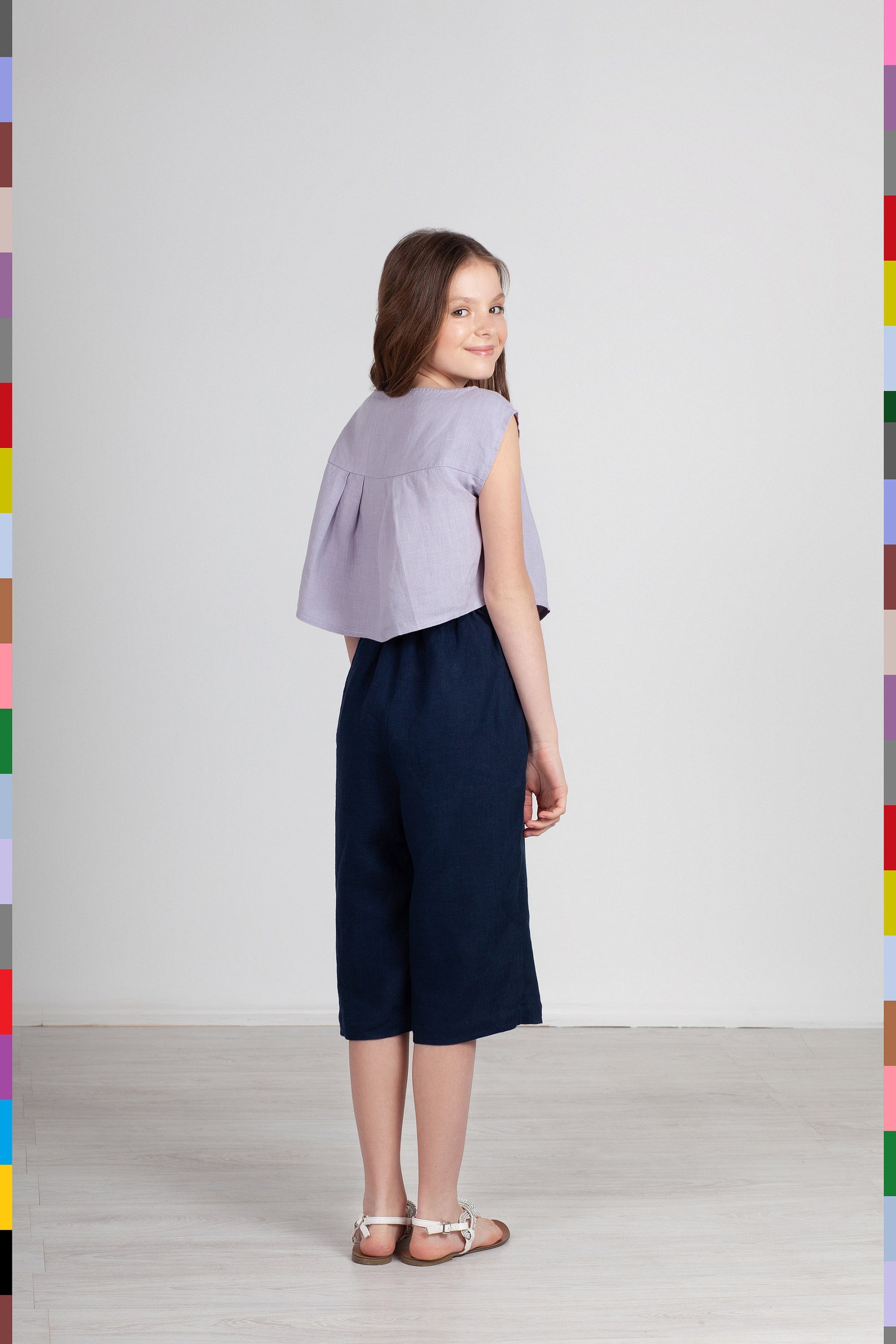 Basic Kids Tops. Purple Kids Top. Simple Girls Tunic. Teen | Etsy