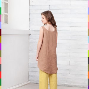 Brown Kids Tunic. Simple Girls Tunic. Asymmetric Teens Tunic. 100% Pure ...
