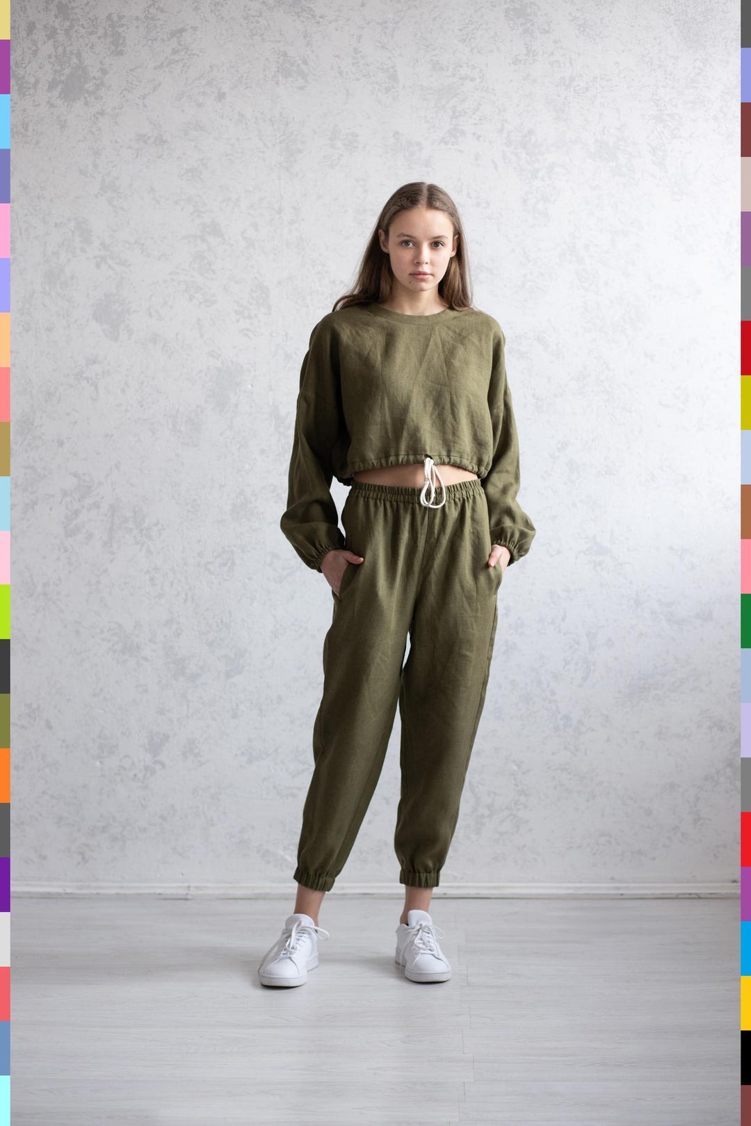 Linen Fitness Set. Linen Activewear. Sport Suit Women. Linen Sports Set ...