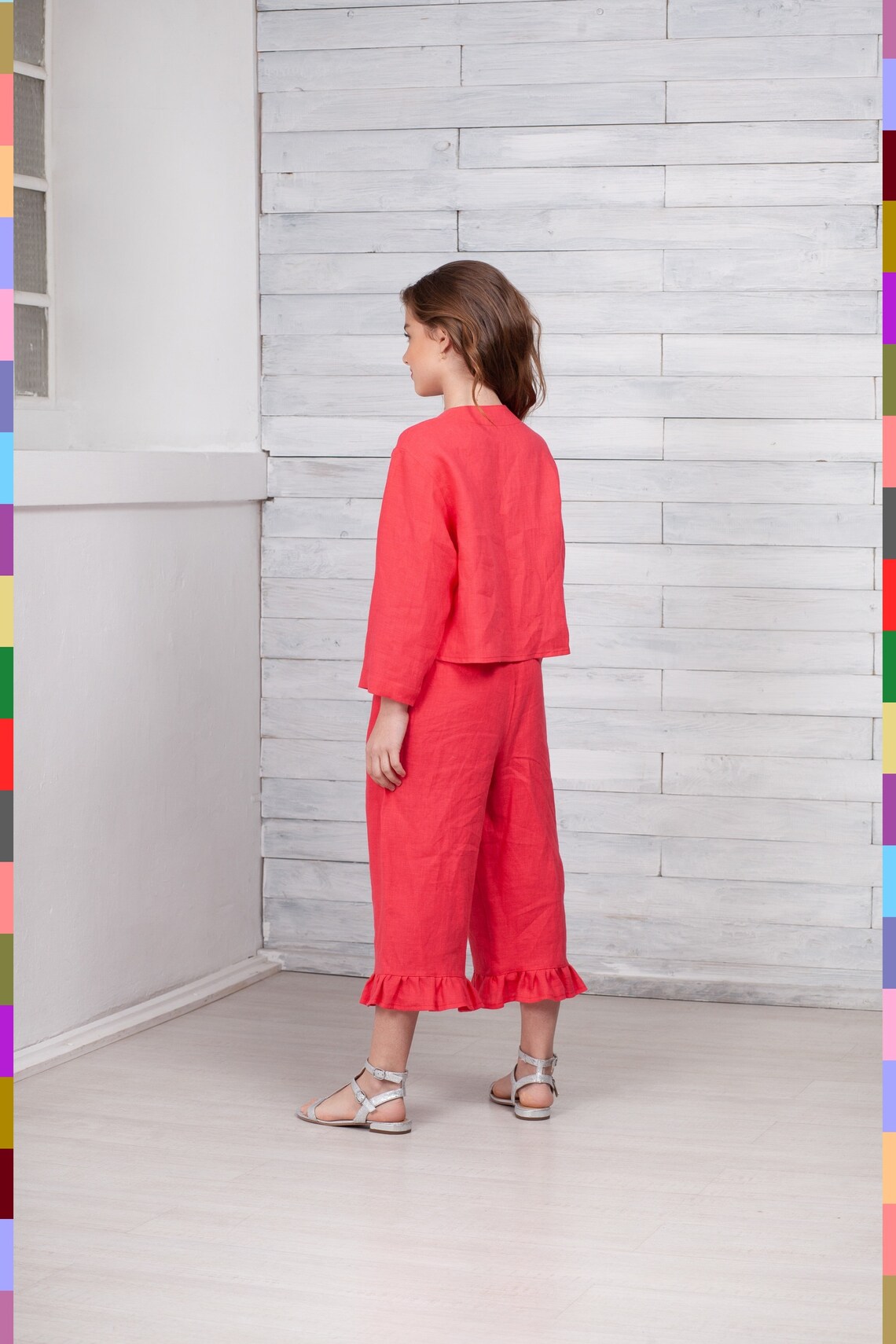 Pink Kids Shirt. Long Sleeve Top. Simple Girls Top. Kids Crop - Etsy