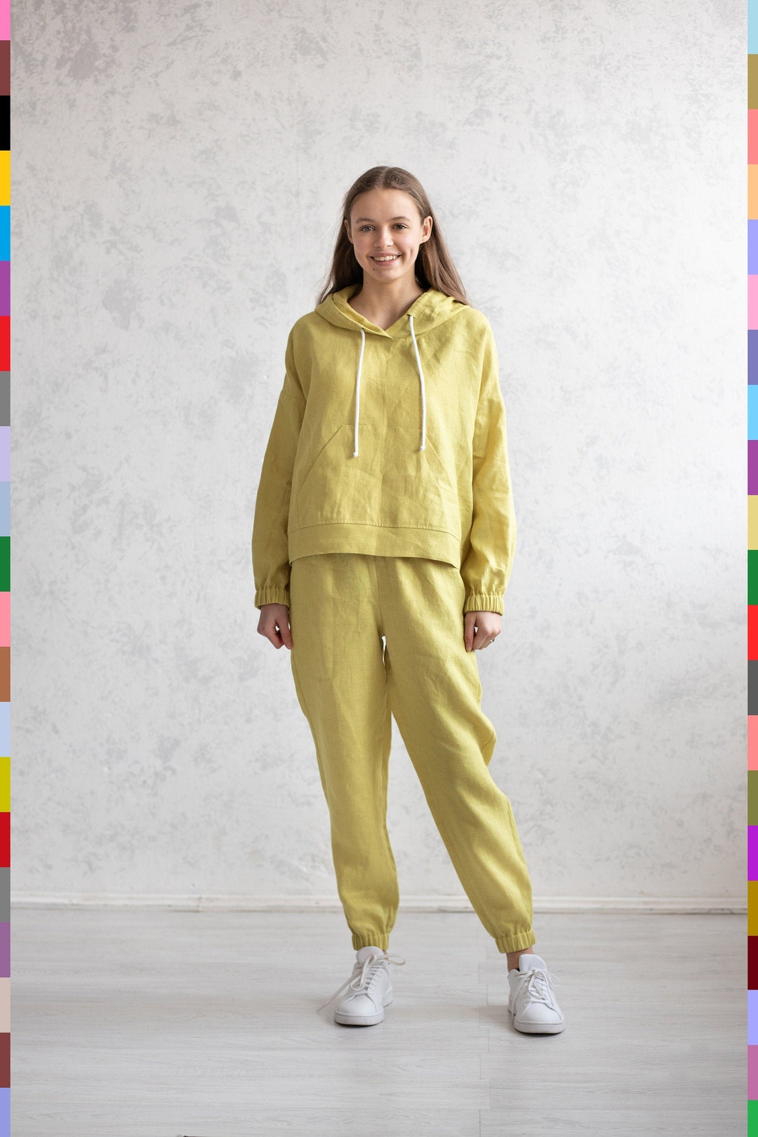 Linen Fitness Set - Linen Activewear - Sport Suit Women - Linen Sports ...