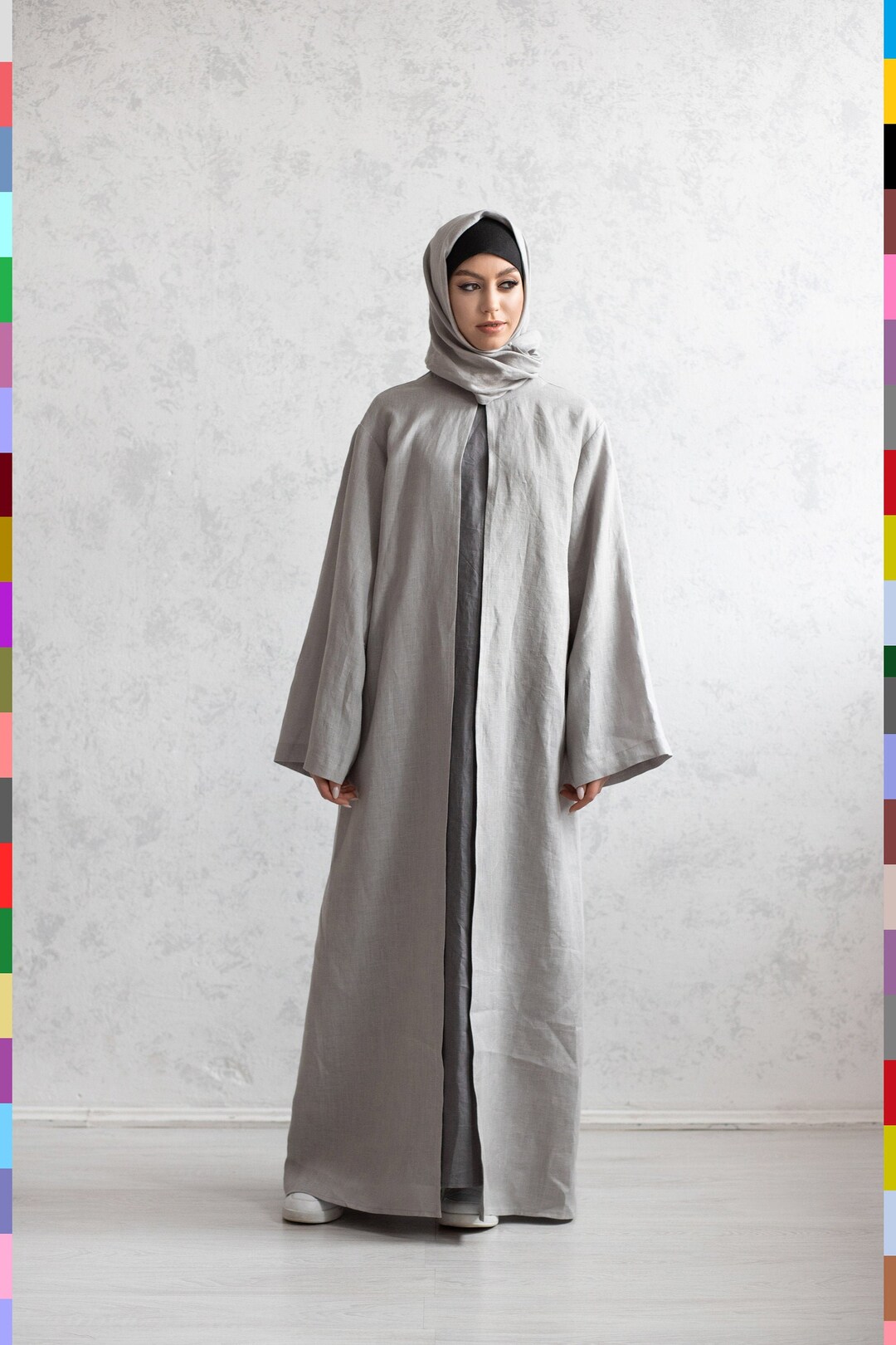 100% Pure Linen italy. Linen Women Hijab. Flax Woman Islamic - Etsy