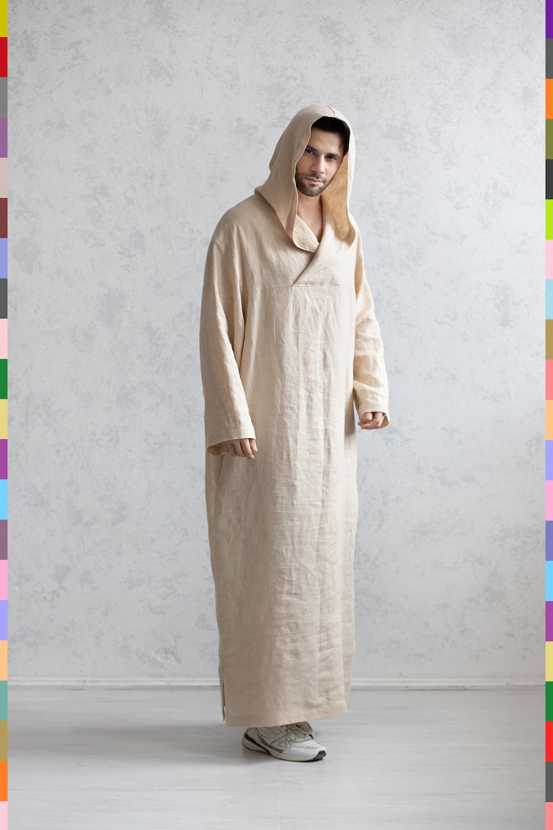 100% Pure Linen italy. Linen Men Hijab. Flax Man Islamic - Etsy