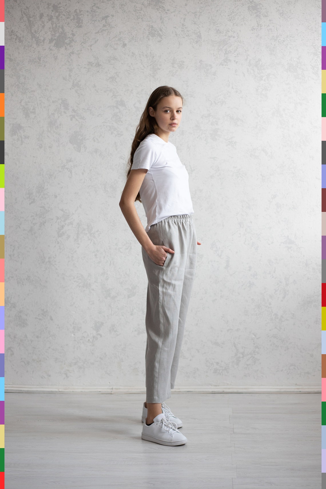 Summer Linen Pants. Classic Linen Pants. Gray Light Pants. - Etsy