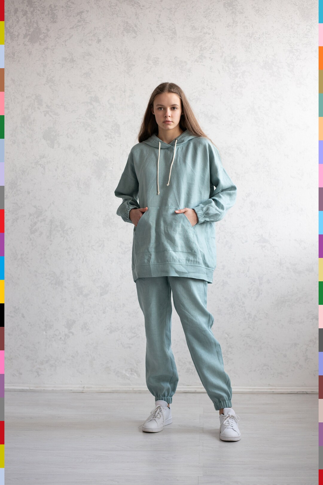 Linen Fitness Set. Linen Activewear. Sport Suit Women. Linen Sports Set ...