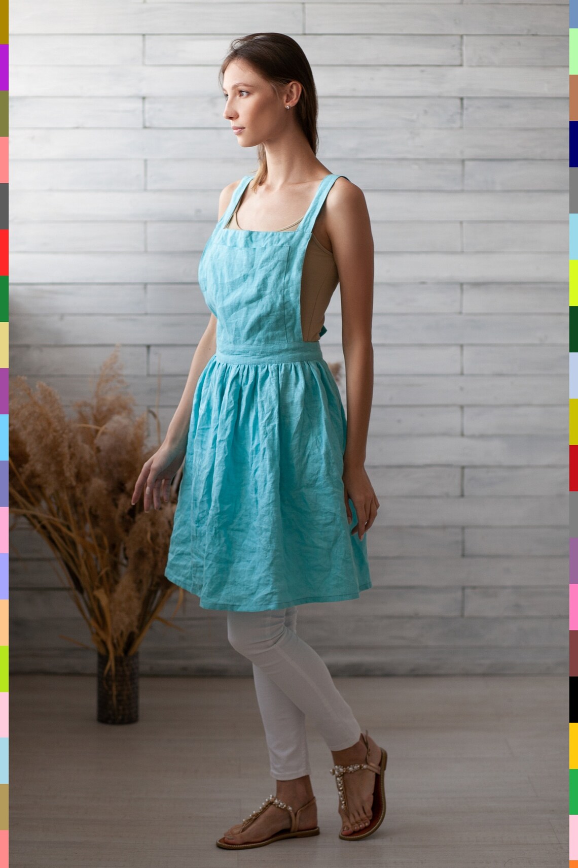 100% pure linen Italy. Linen apron. Flax apron. Linen | Etsy