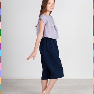 Basic Kids Tops. Purple Kids Top. Simple Girls Tunic. Teen Blouse ...