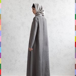 100% Pure Linen italy. Linen Women Hijab. Flax Woman Islamic - Etsy
