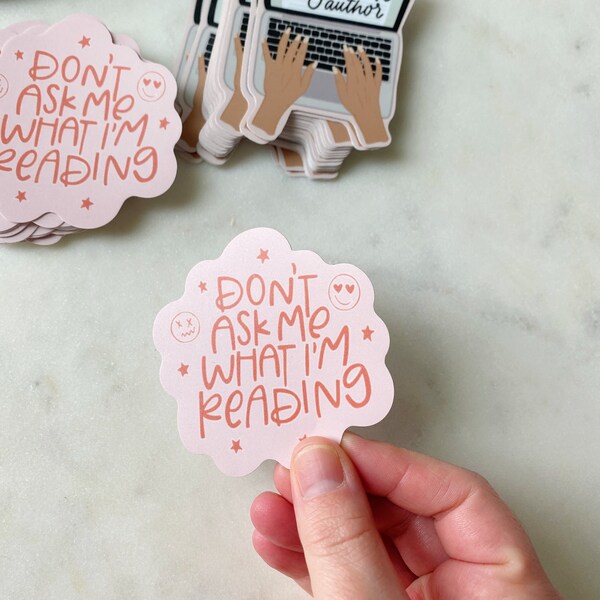 Ask Me What Im Reading Sticker - Etsy