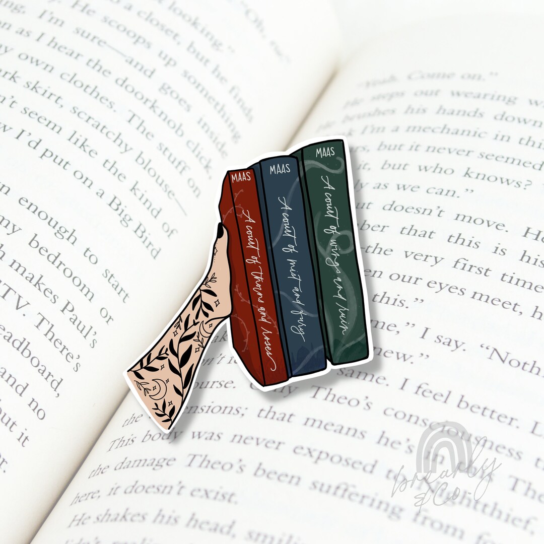 ACOTAR Book Stack Vinyl Sticker Officially Licensed ACOMAF - Etsy