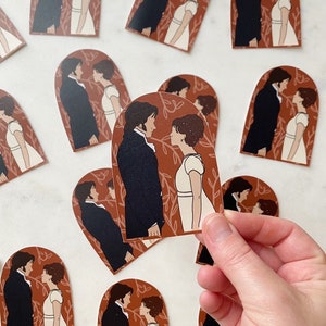 Pride and Prejudice Vinyl Sticker, Mr. Darcy Sticker, Elizabeth Bennet ...