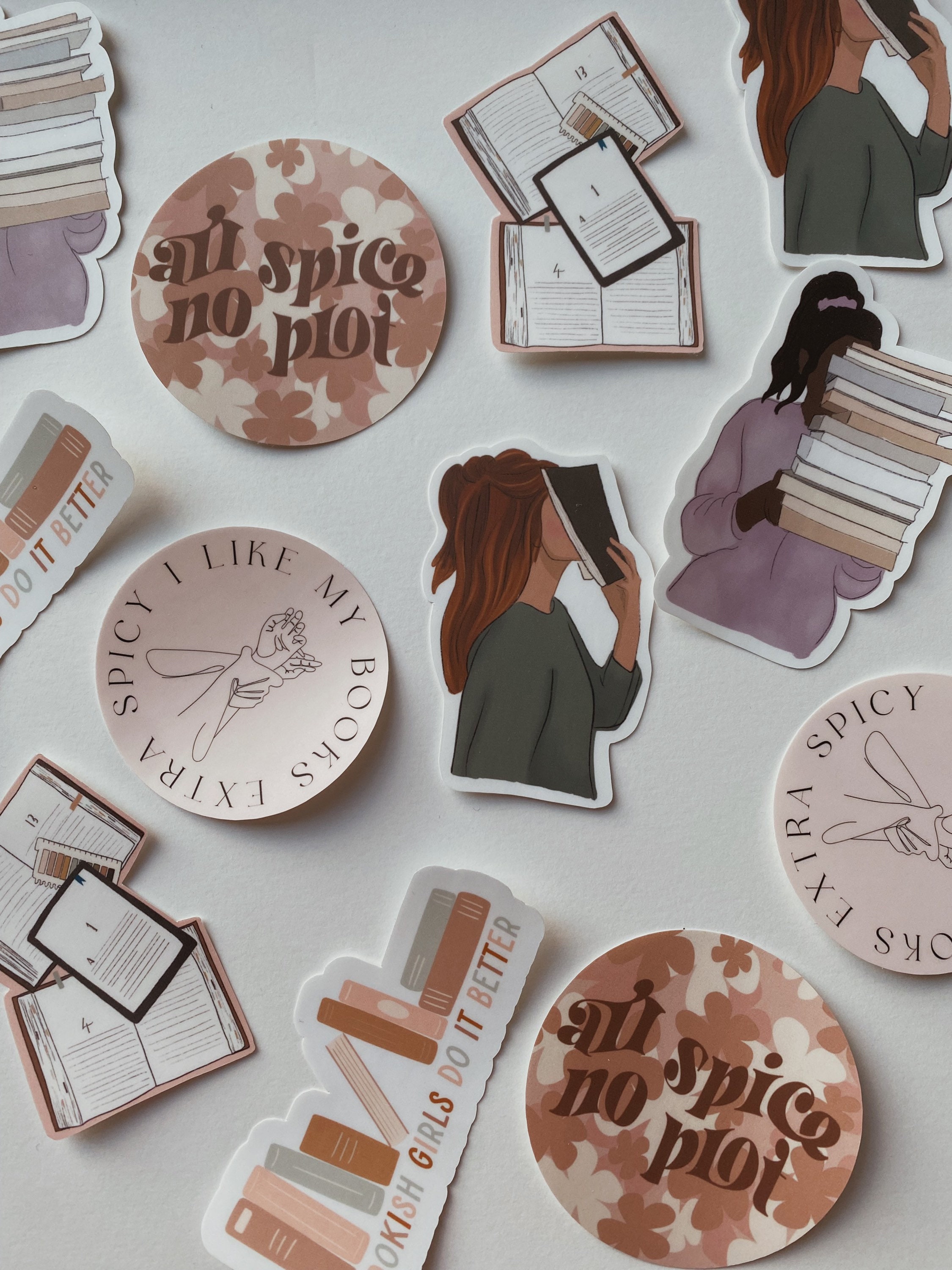 Extra Spicy Books Sticker, Bookish Merchandise, Reading, Spicy Books ...