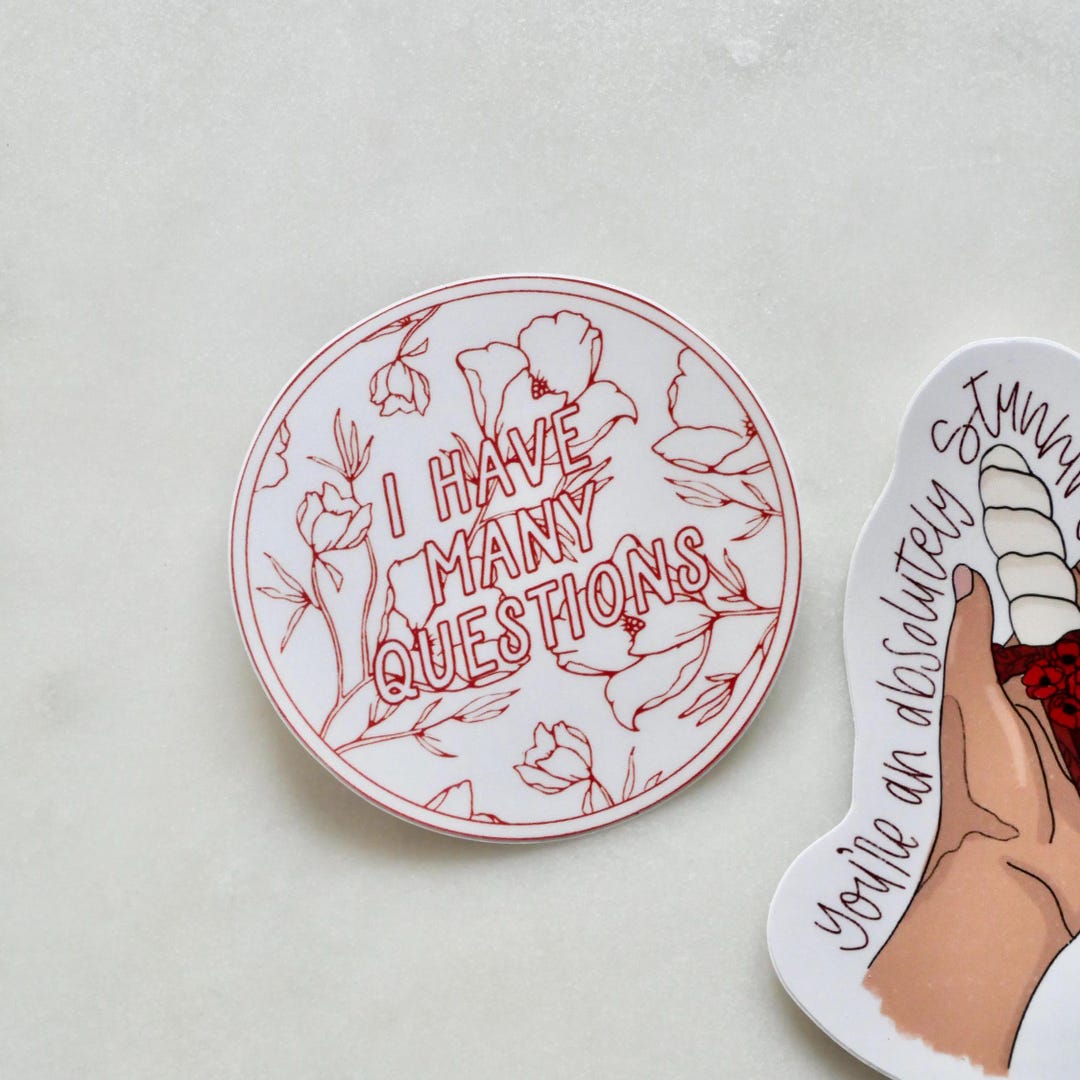 Poppy's Questions Sticker, Blood and Ash, Kingdom of Flesh and Fire ...