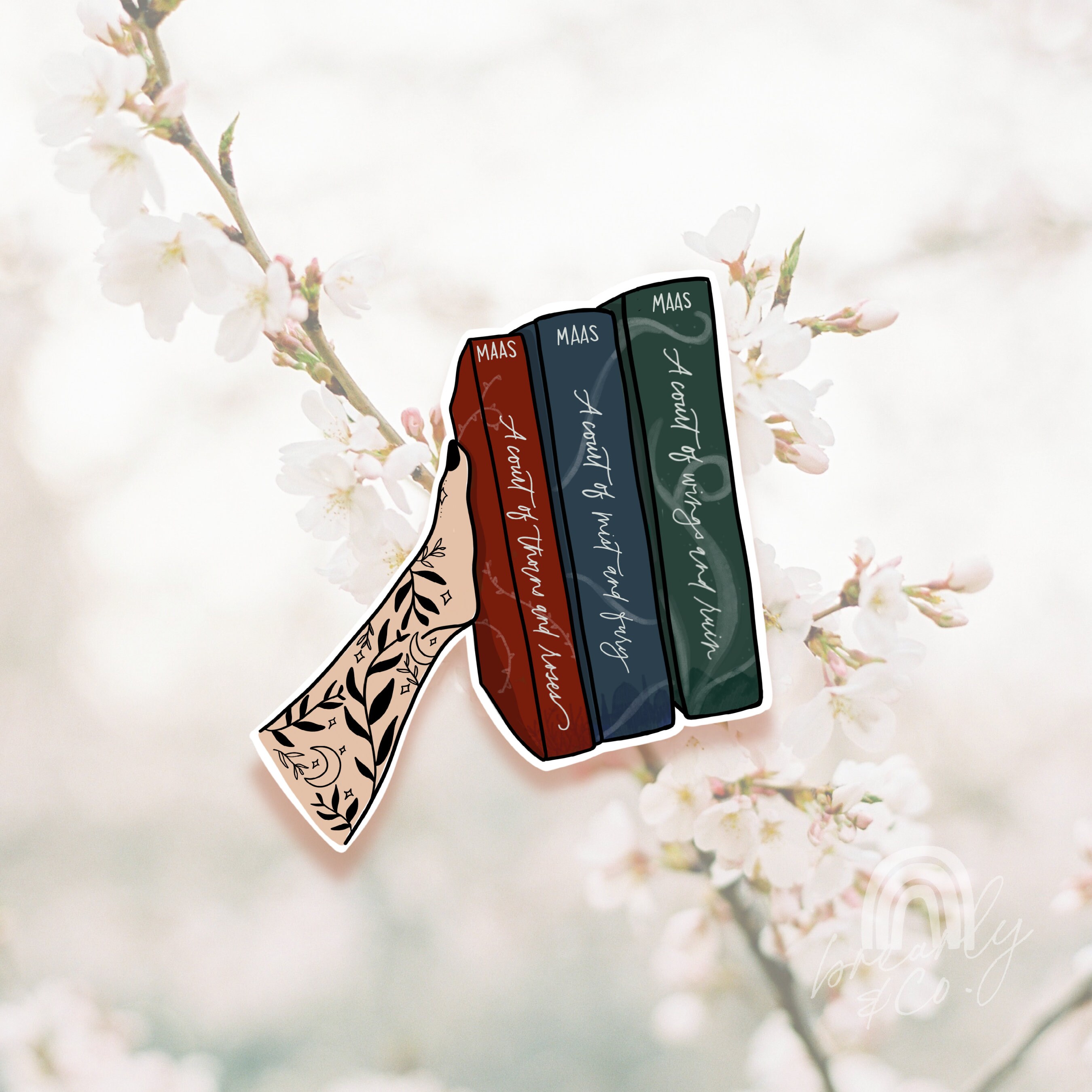 ACOTAR Book Stack Vinyl Sticker ACOMAF ACOWAR Feyre and | Etsy