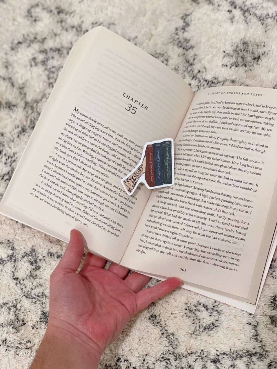 ACOTAR Book Stack Vinyl Sticker, Officially Licensed, ACOMAF, ACOWAR ...