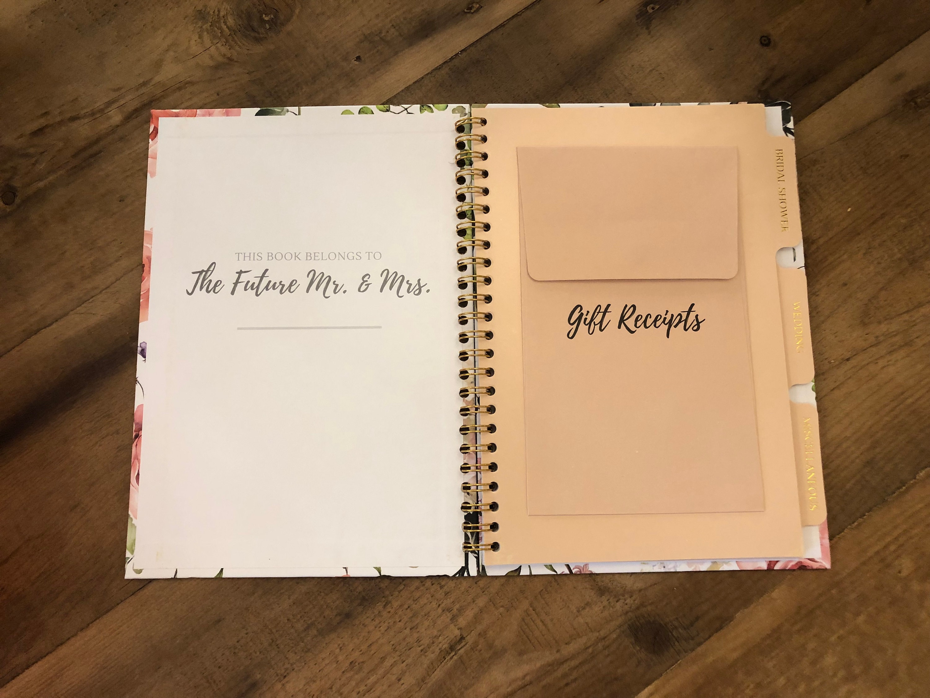 Bridal Gift Tracker Gift Log Book Bridal Shower Wedding - Etsy