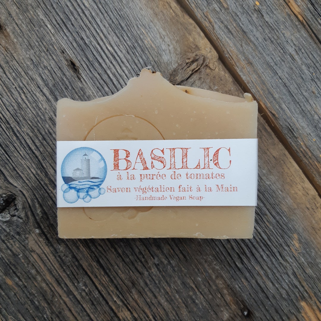Basil With Tomato Puree Handmade Vegan Milk Soap in Quebec, Natural ...