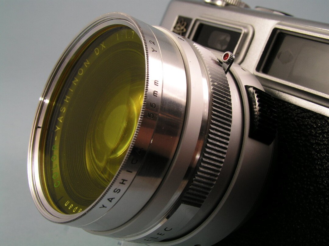 Yashica Filter 55mm Y2 Yellow Black & White Contrast 35mm Film Camera ...