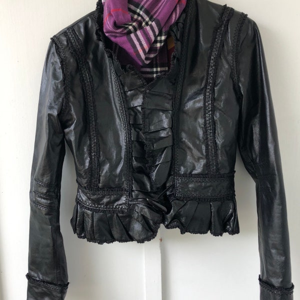 Leather Ruffle - Etsy