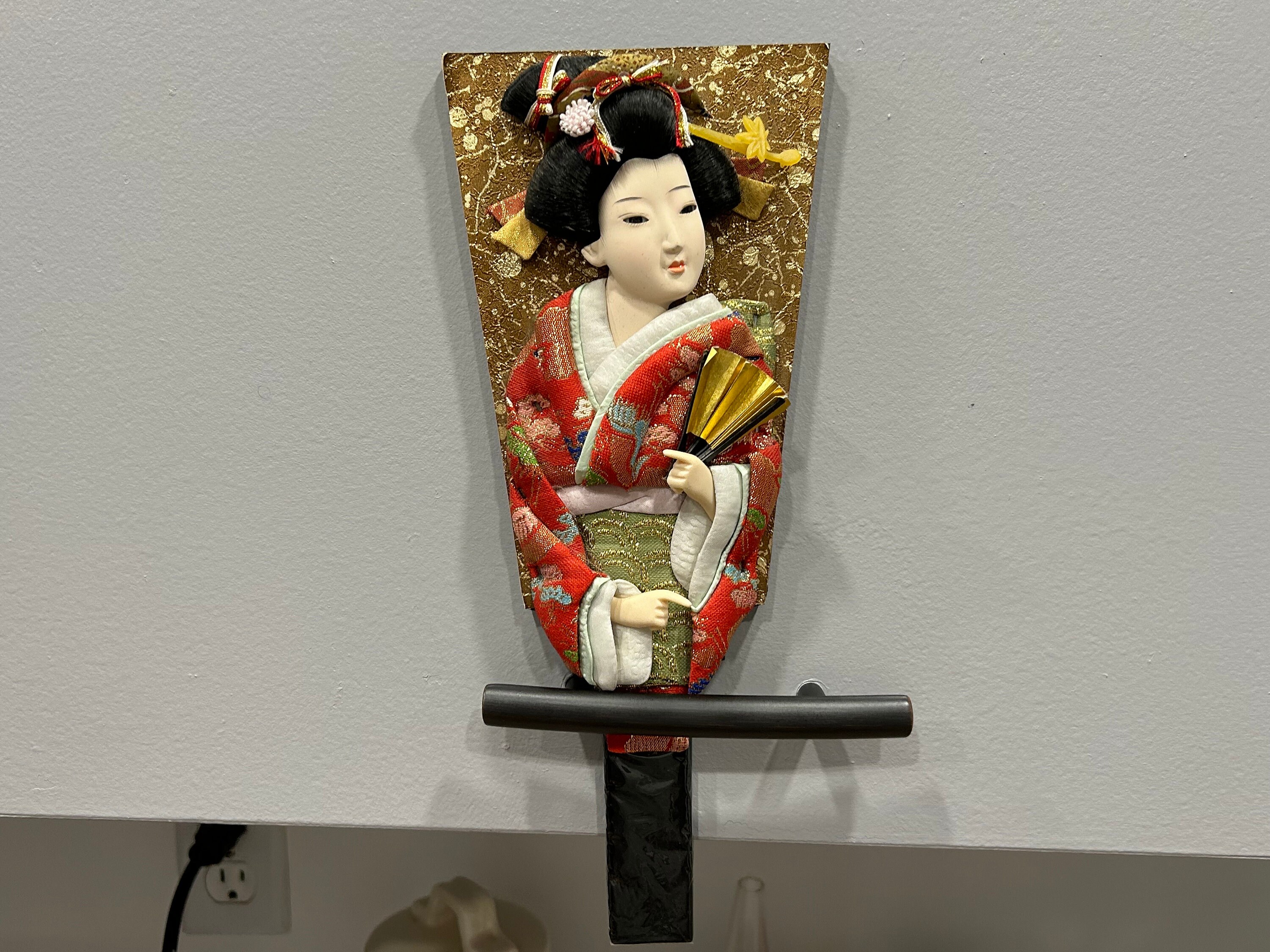 Vintage Japanese Hagoita Paddle With Geisha Head / Decoration - Etsy