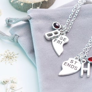 Personalised Matching Best Friend Necklaces - Friend Gift. Matching Set ...