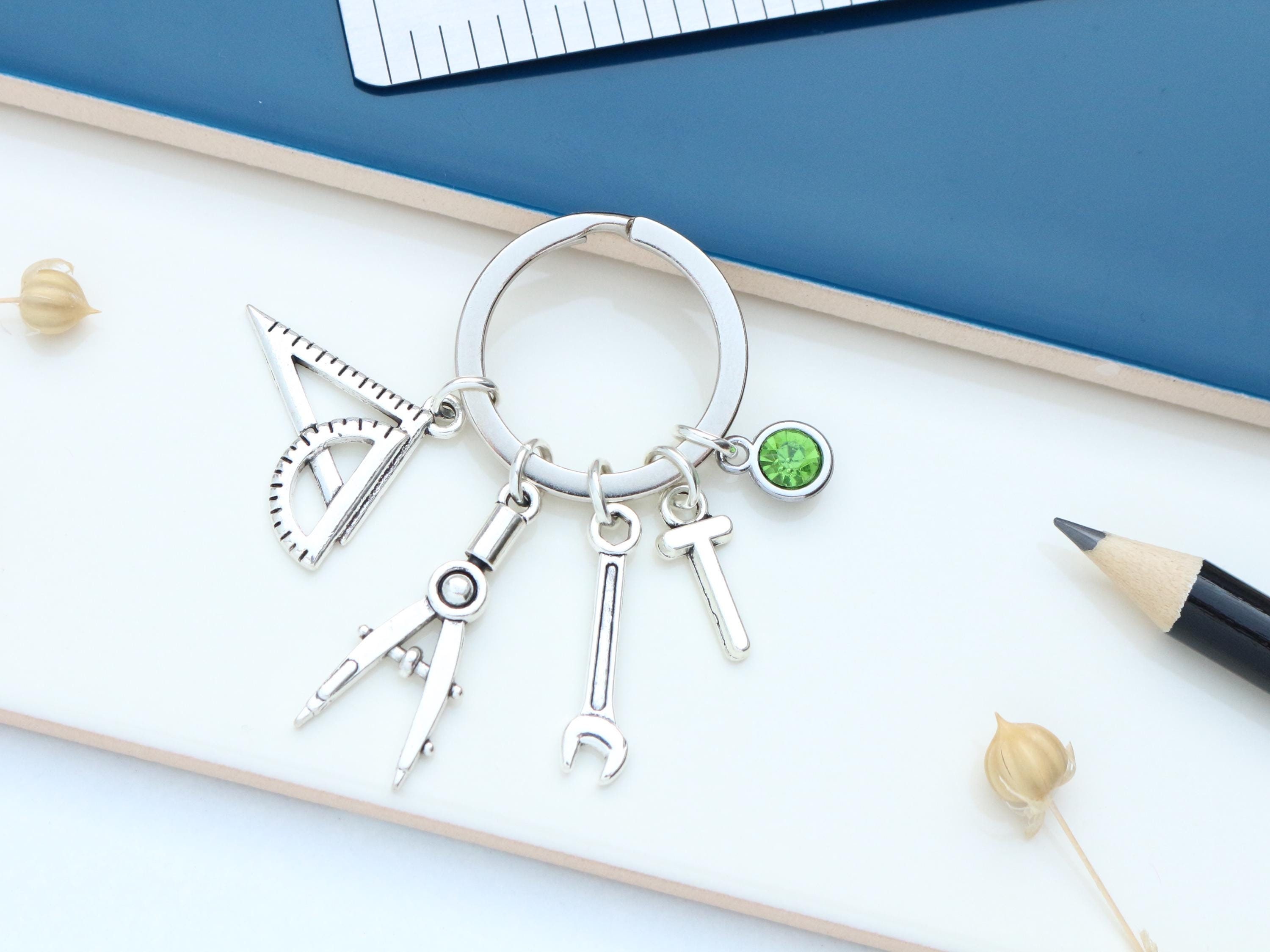 Personalised Engineer Keyring - Engineering Student, Graduation ...