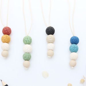 Car Lava Rock Oil Diffuser - Car Air Freshener, Natural Aromatherapy ...