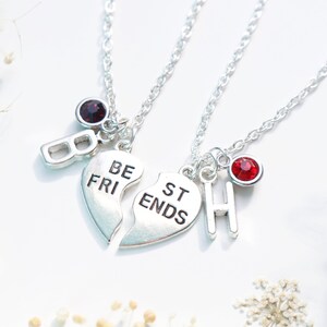 Personalised Matching Best Friend Necklaces - Friend Gift. Matching Set ...