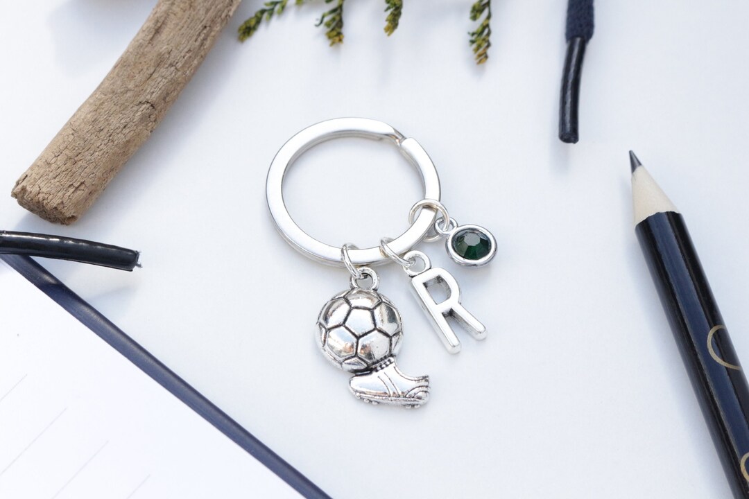 Personalised Football Keyring - Football Fan Gift, Football Team Gifts ...